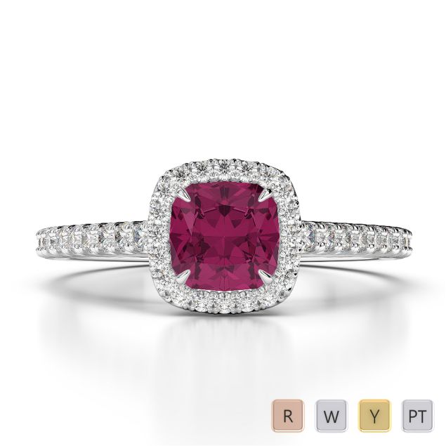 Ruby Engagement Rings - AG&SONS
